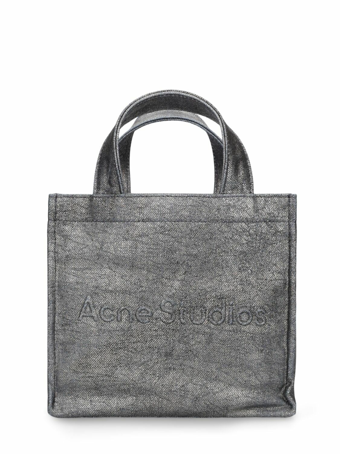 ACNE STUDIOS Mini Lunar Logo Coated Cotton Tote Bag Acne Studios
