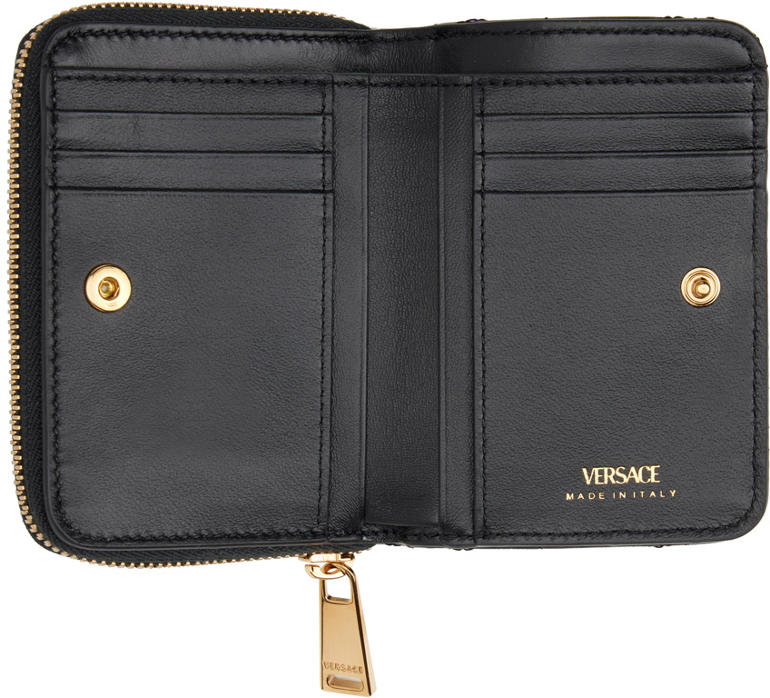 Versace Black Barocco V Wallet Versace