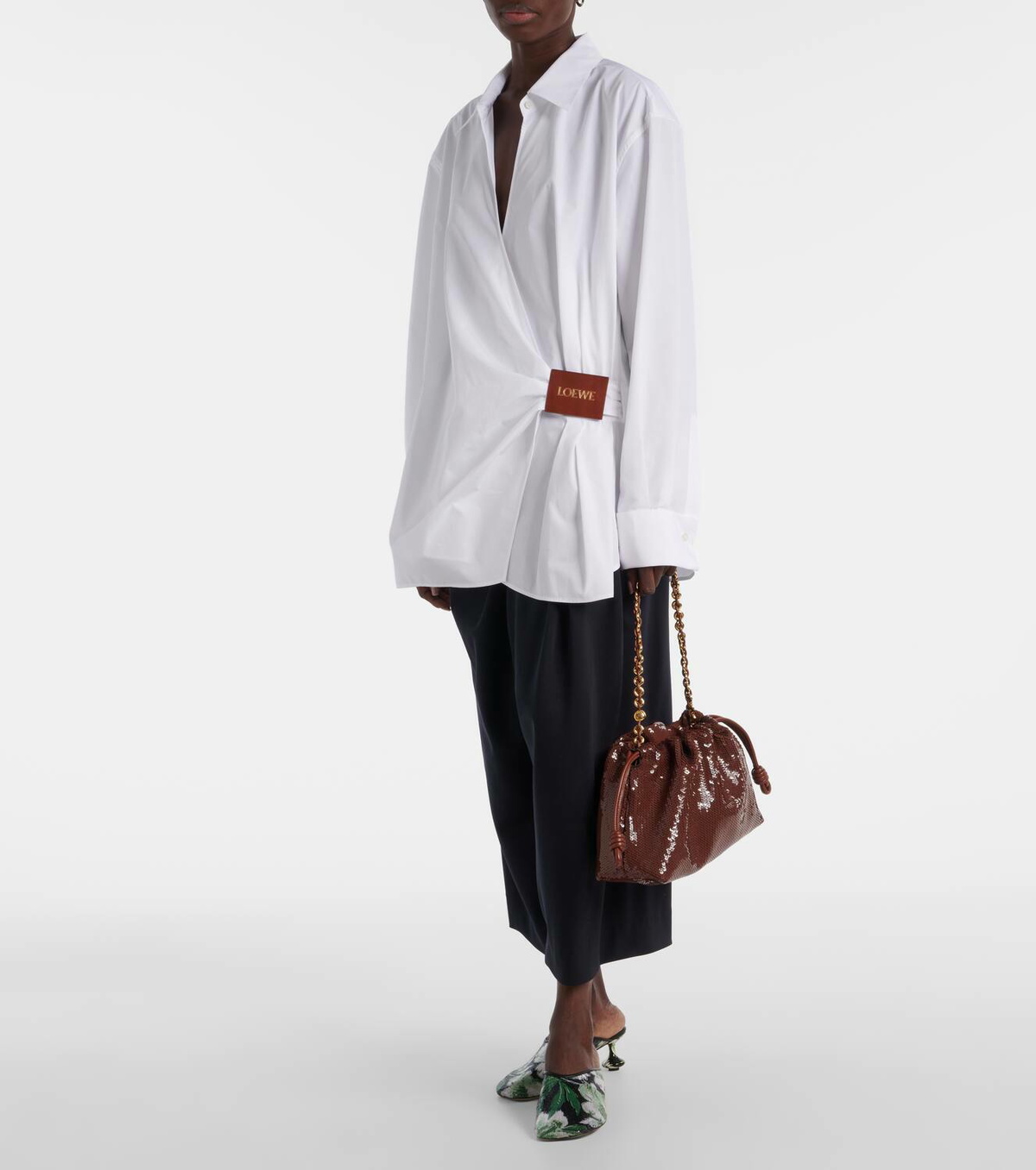 Loewe Draped cotton shirt Loewe