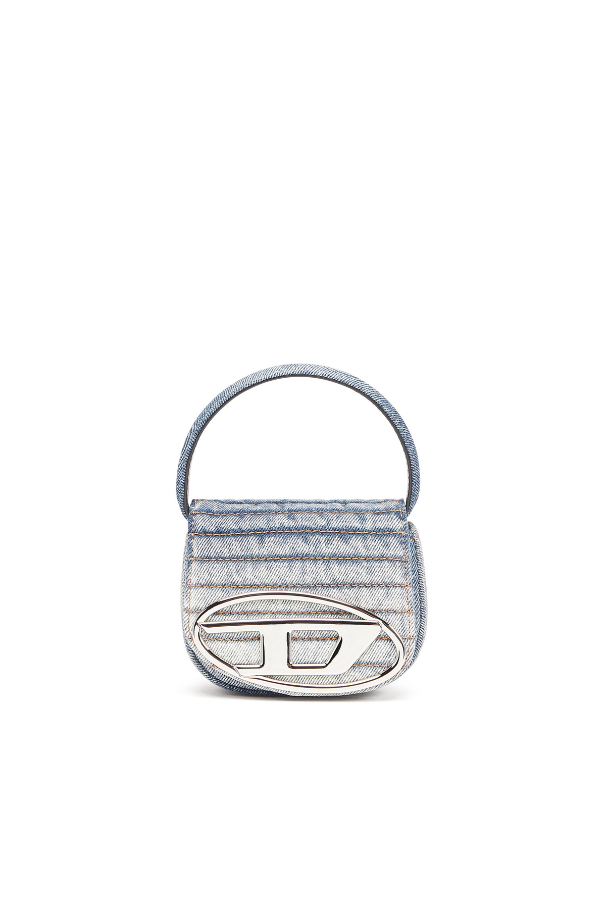Diesel 1DR XS - Iconic mini bag in solarised denim - Crossbody Bags ...