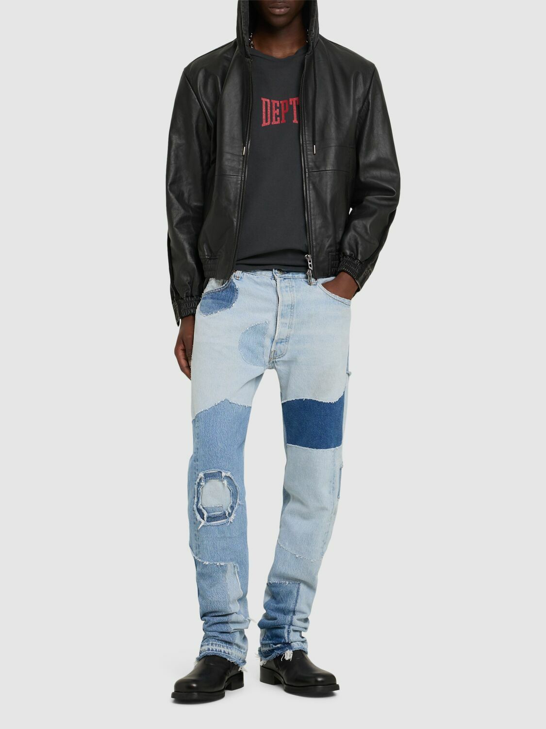 GALLERY DEPT. Jake Patchwork Effect Denim Jeans Gallery Dept.