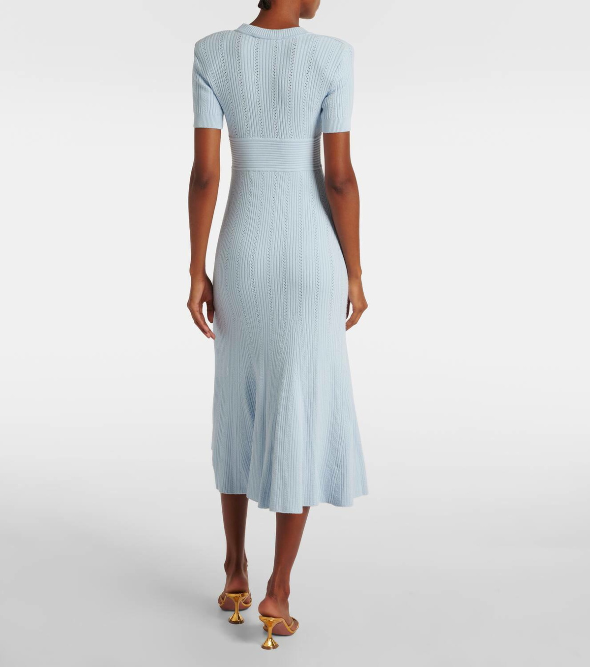 Self-Portrait Pointelle midi dress Self-Portrait