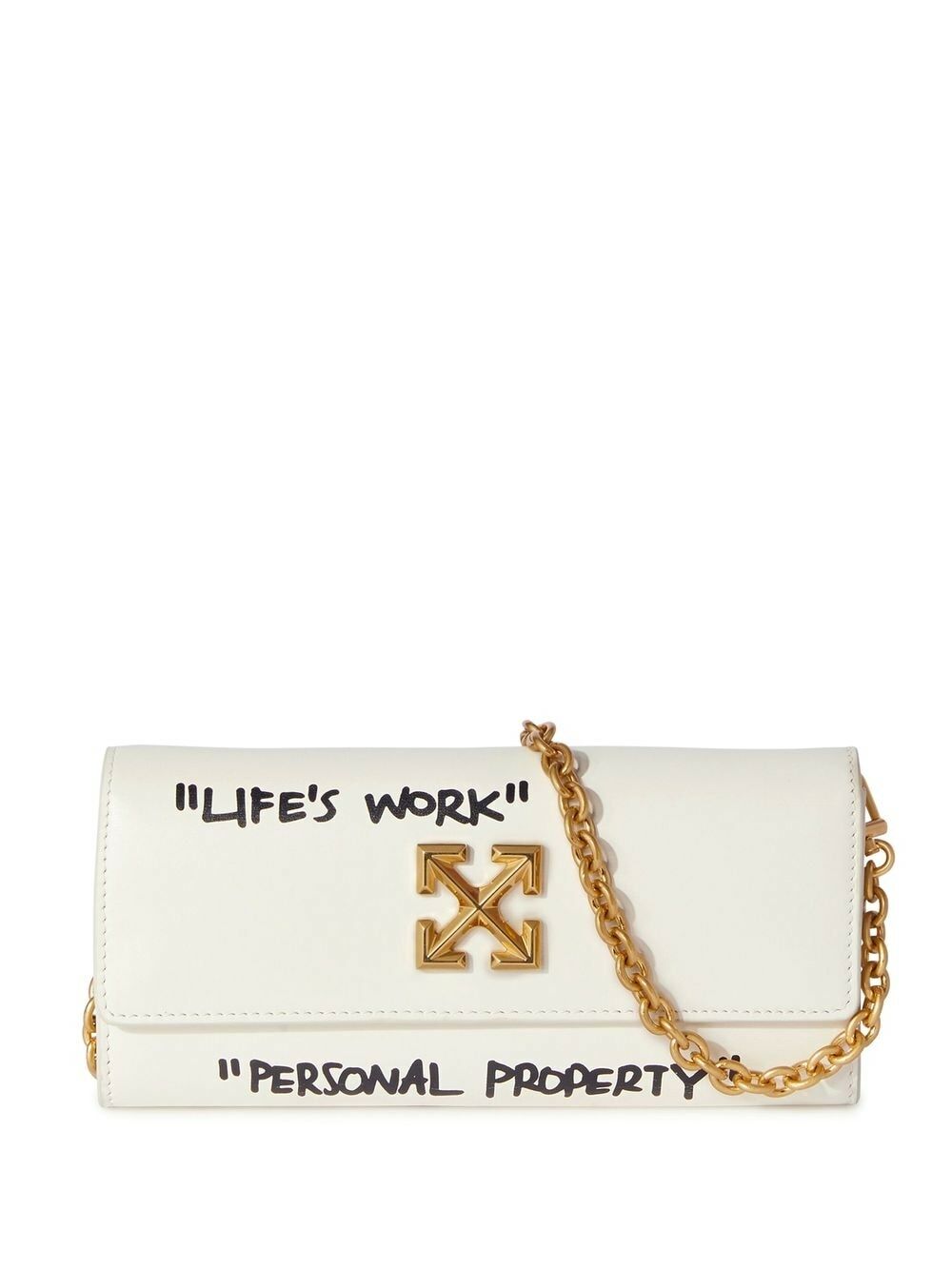 OFF-WHITE - Jitney Wallet On Chain Off-White