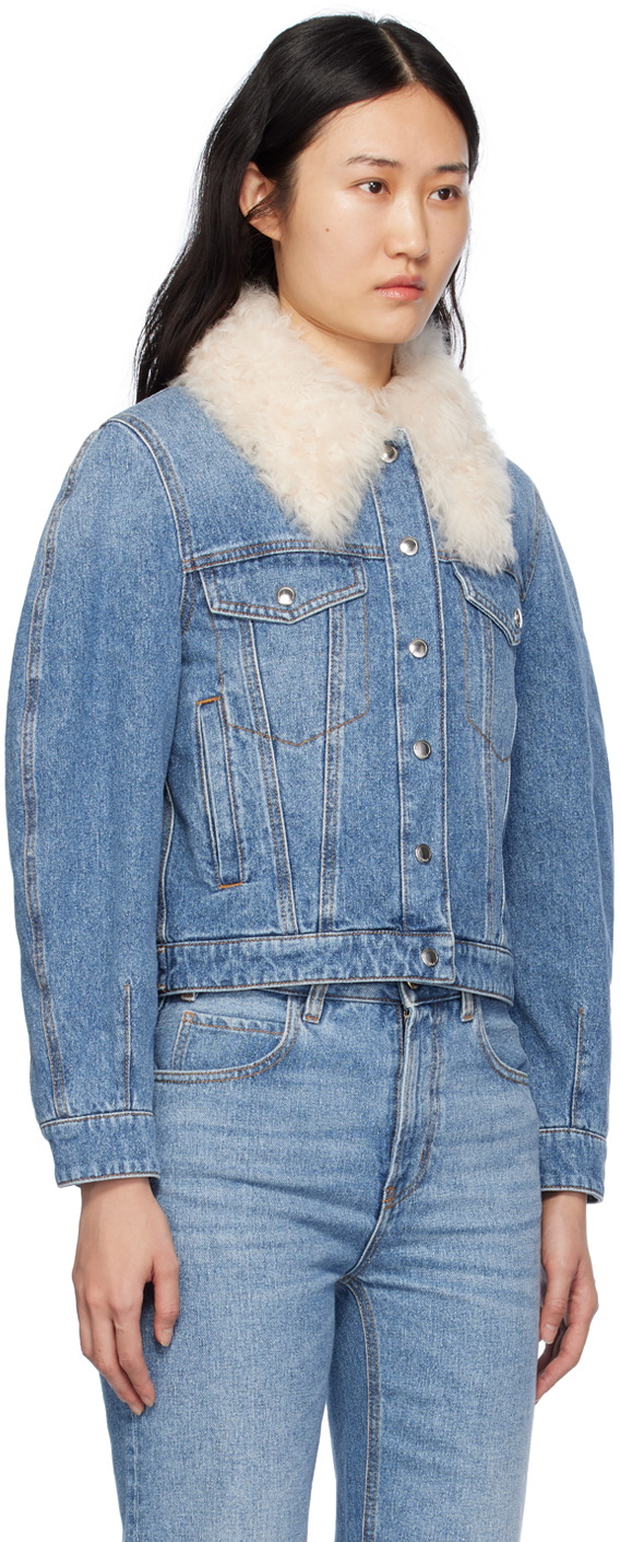 Chloé Blue Boxy Denim Jacket Chloe