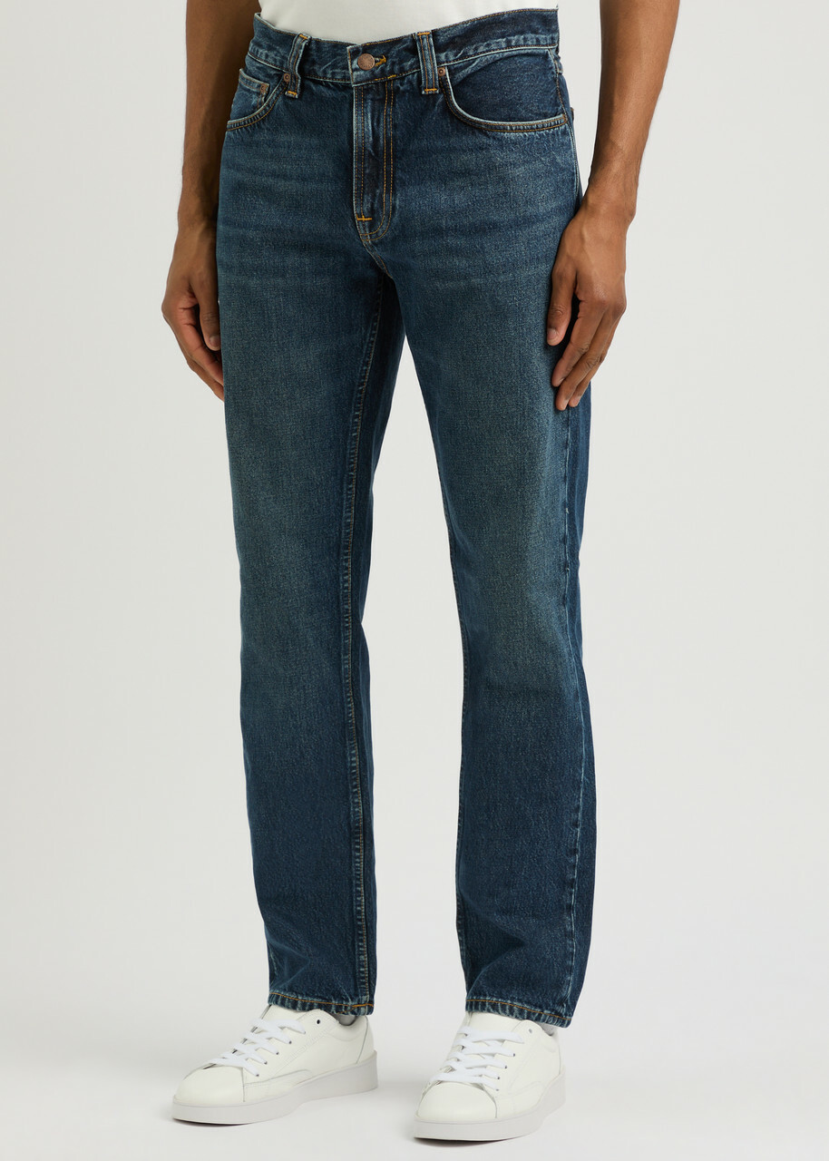 Nudie Jeans Gritty Jackson Straight-leg Jeans Dark Blue Nudie Jeans Co