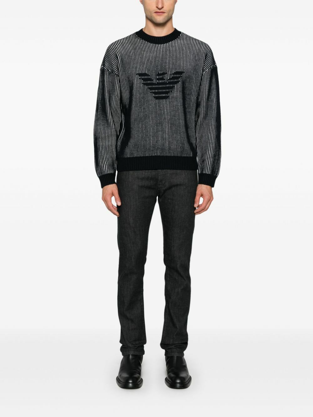 EMPORIO ARMANI - Wool Crewneck Sweater Emporio Armani