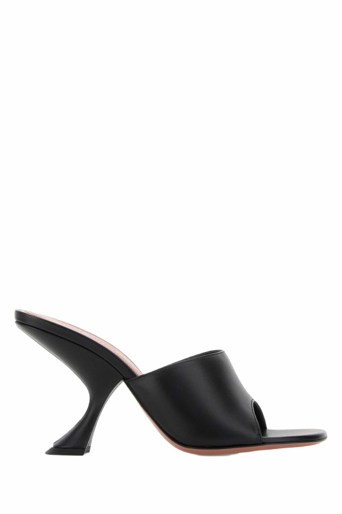 Amina Muaddi Black Leather Taylor Mules Amina Muaddi