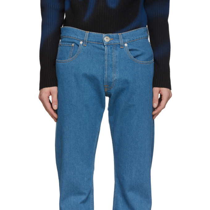 Lanvin Blue Washed Straight Jeans Lanvin