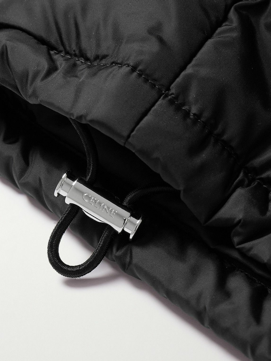 CELINE - Logo-Print Shell Down Jacket - Black Celine