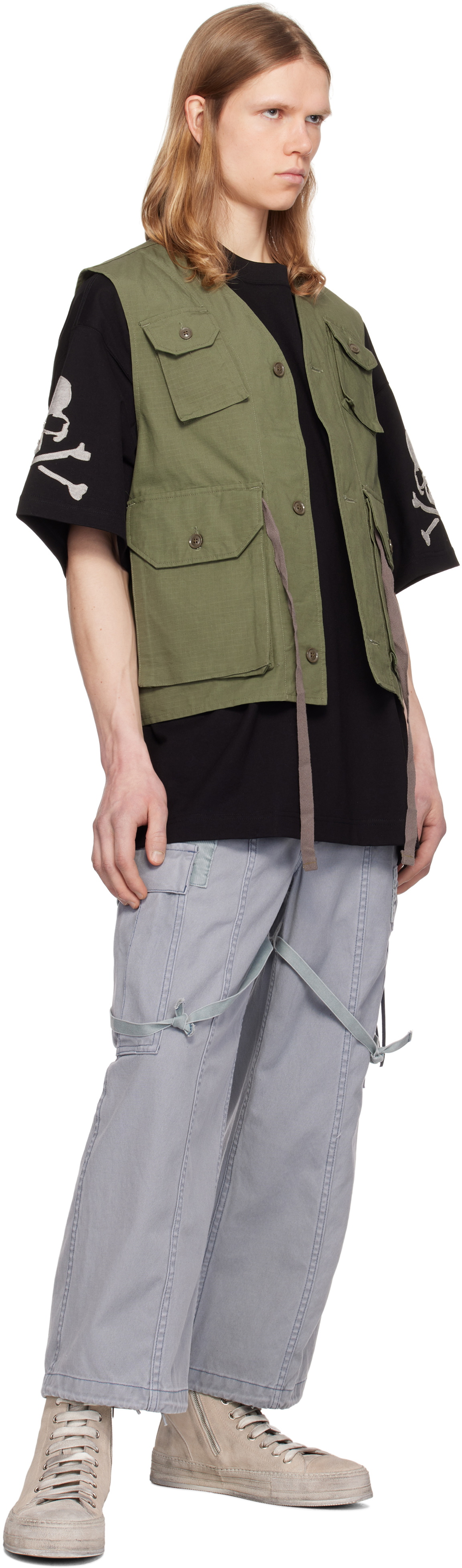 MASTERMIND WORLD Black MW Patch T-shirt MASTERMIND WORLD