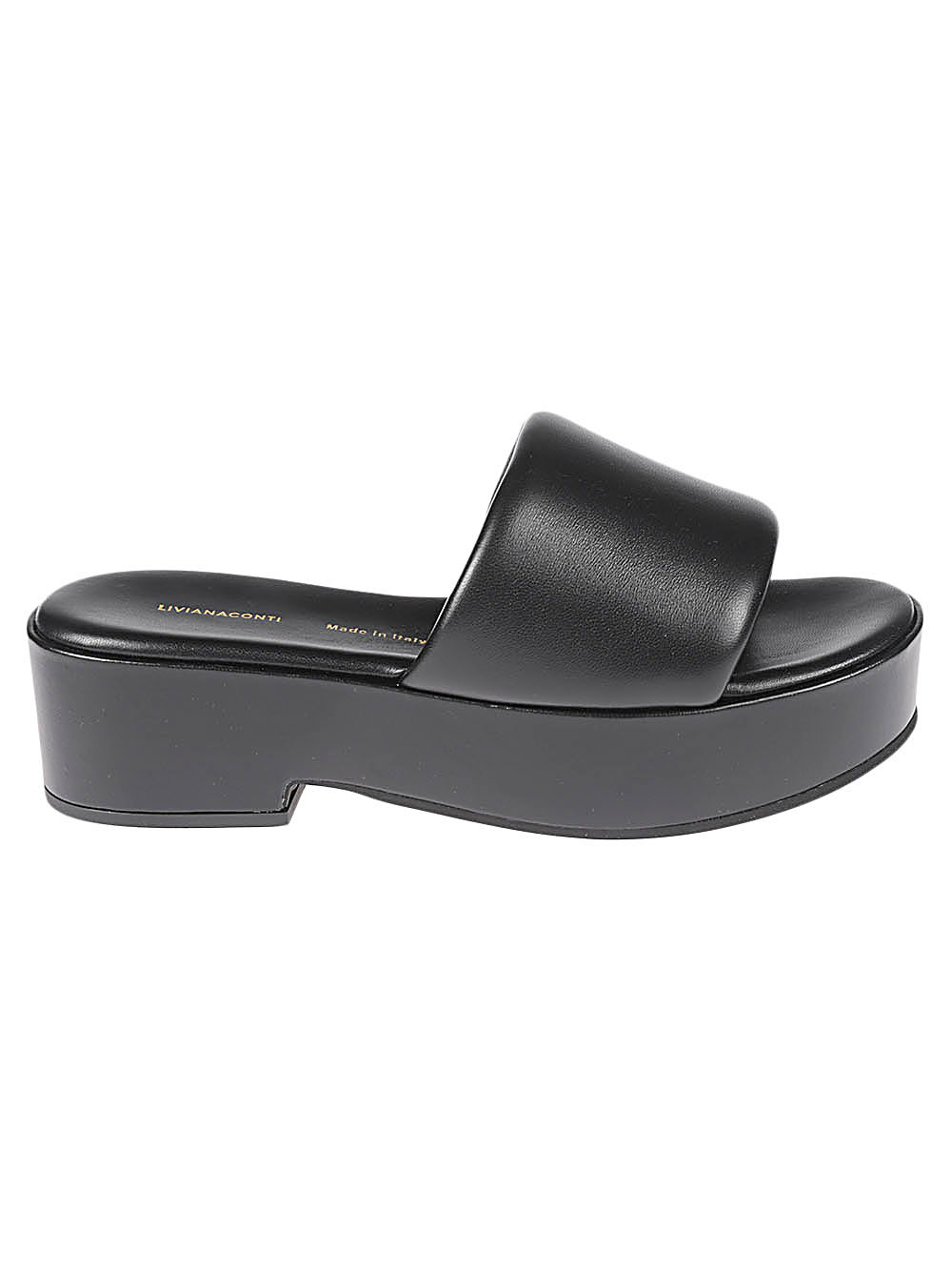 LIVIANA CONTI - Leather Platform Mules Liviana Conti