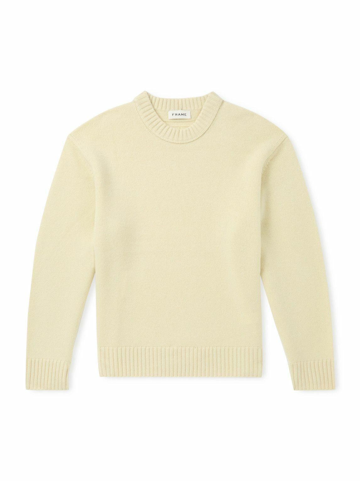 FRAME - Cashmere Sweater - Yellow Frame Denim