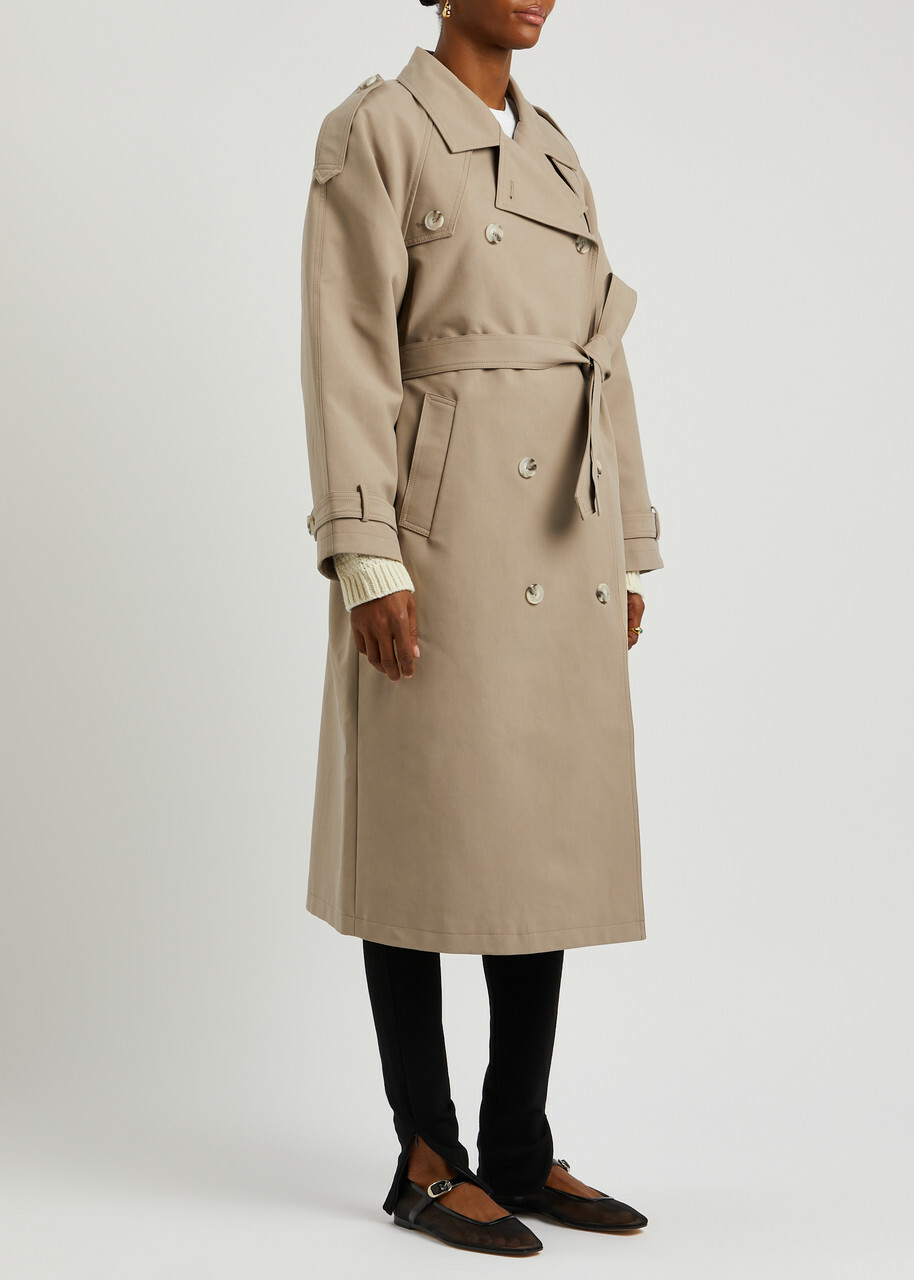Meotine Bobby Cotton Trench Coat Beige Meotine