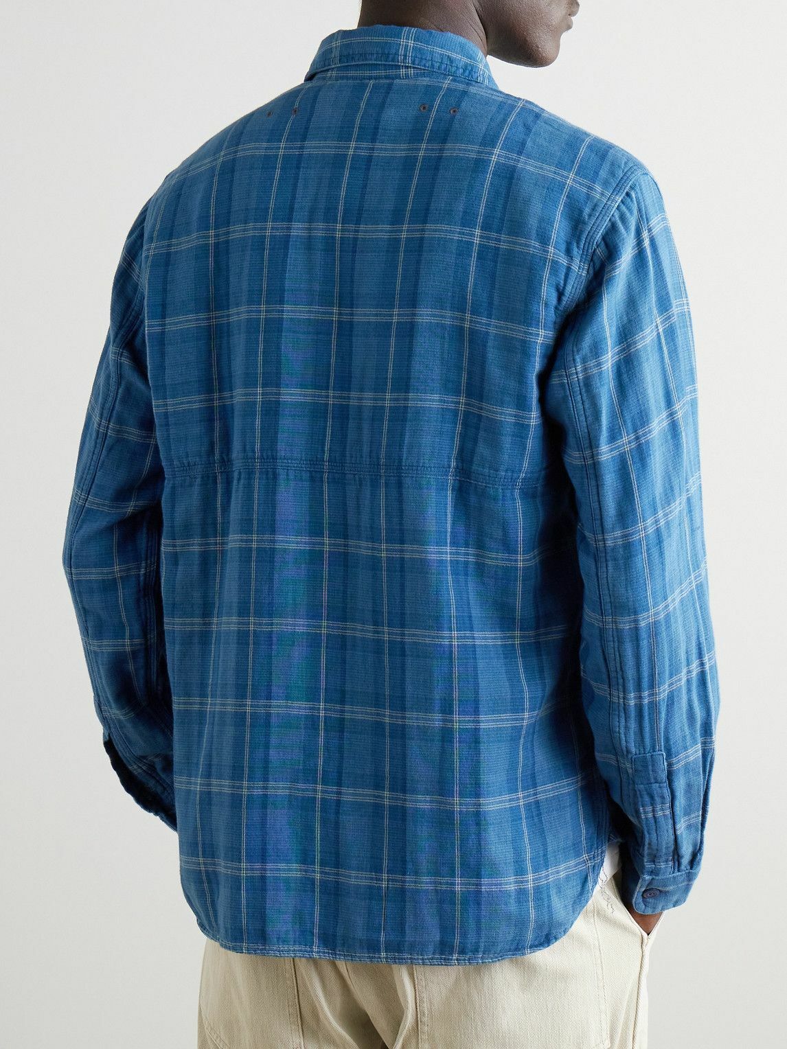 RRL - Tyler Checked Cotton Shirt - Blue RRL