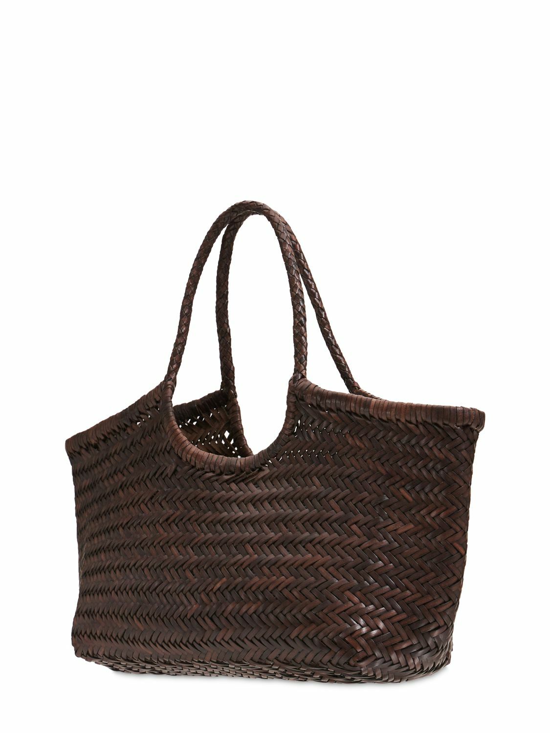 DRAGON DIFFUSION Big Nantucket Woven Leather Basket Bag Dragon Diffusion