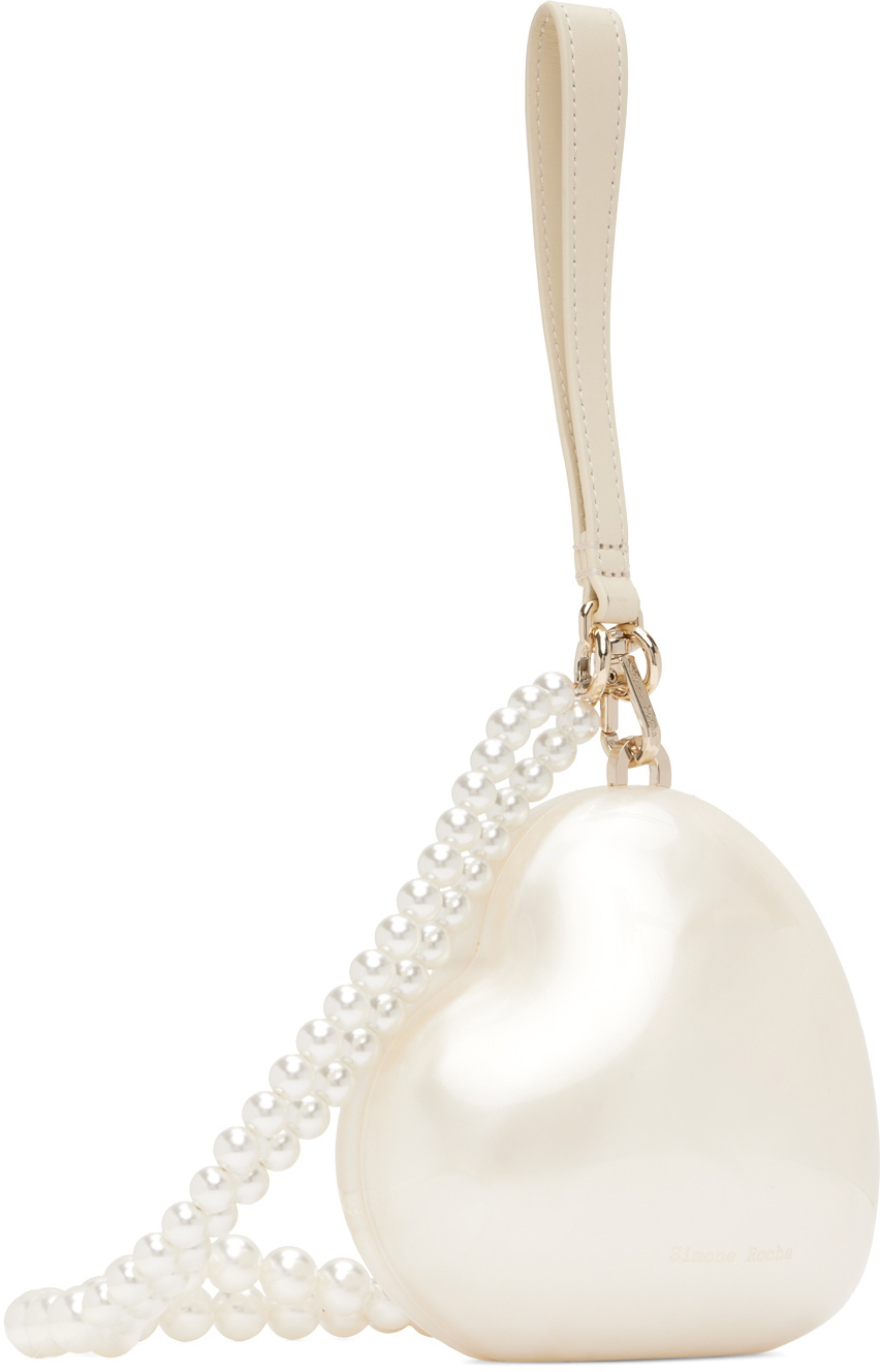 Simone Rocha White Micro Heart Bag Simone Rocha