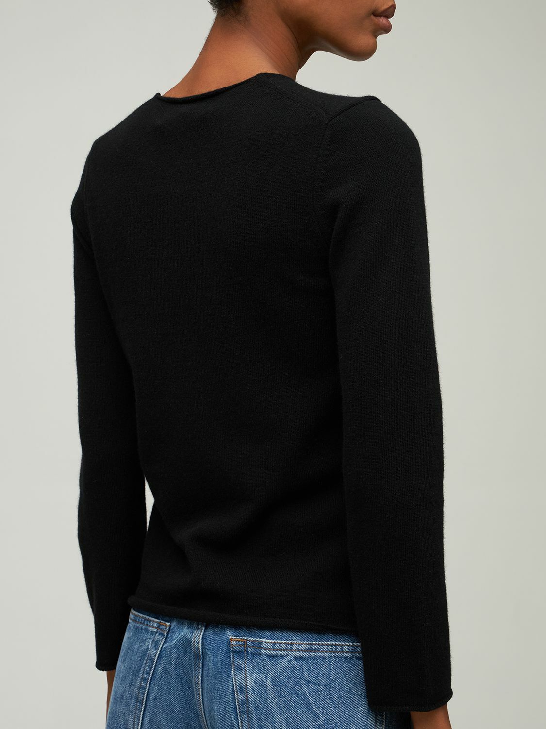 COMME DES GARÇONS PLAY Logo Wool Knit Crewneck Sweater Comme des ...
