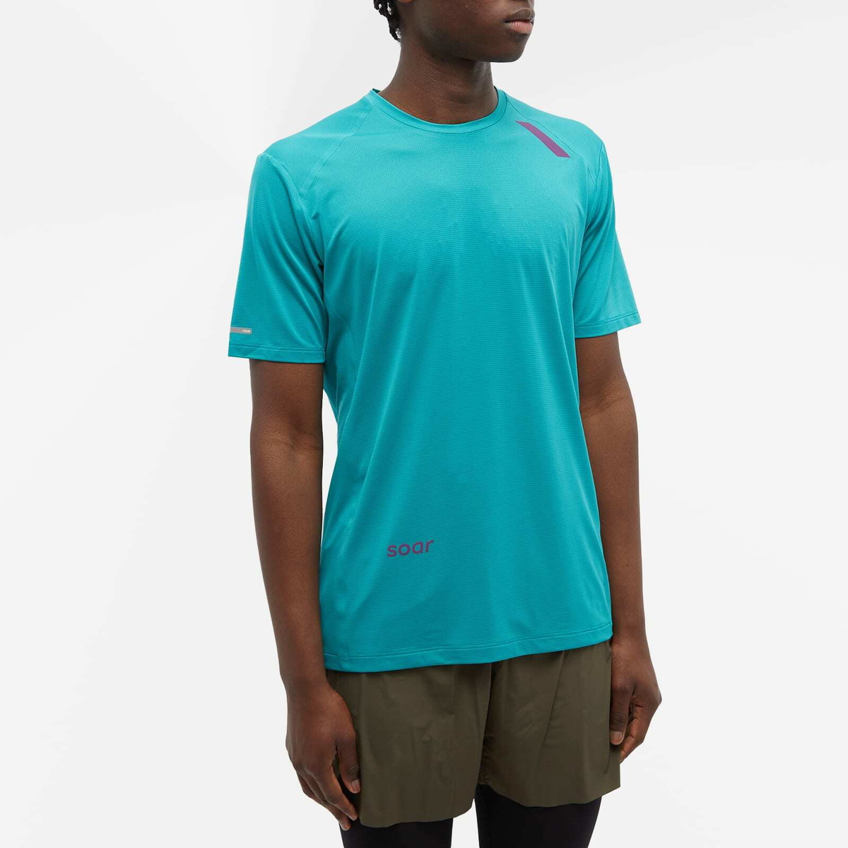 SOAR Men's Tech T-Shirt in Blue Soar Running