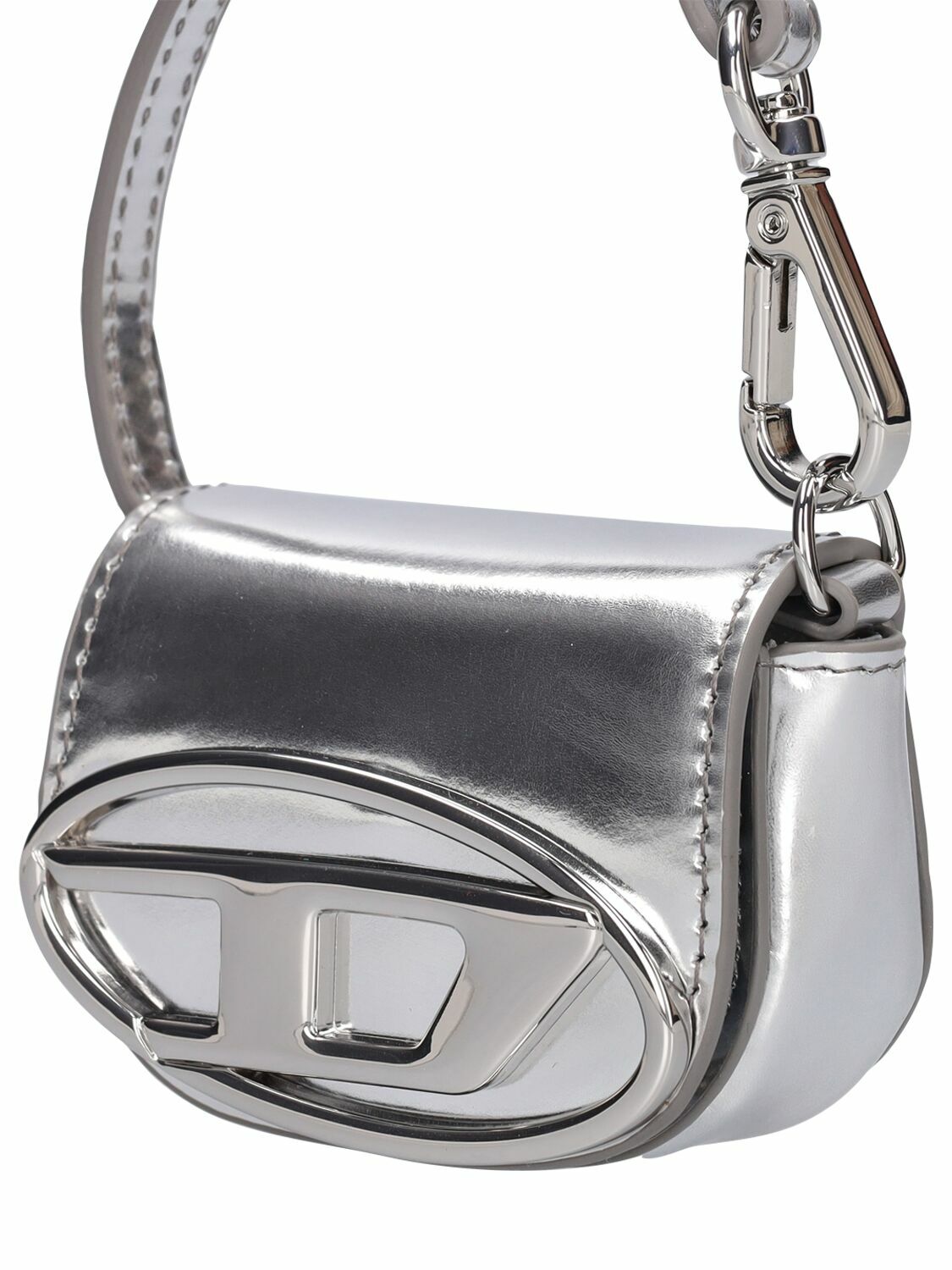 DIESEL - Xxs 1dr Metallic Leather Key Holder Diesel