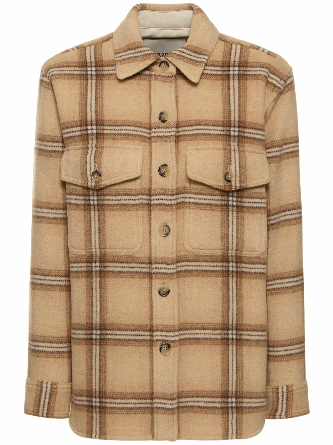 ISABEL MARANT - Faxona Checked Wool Jacket Isabel Marant