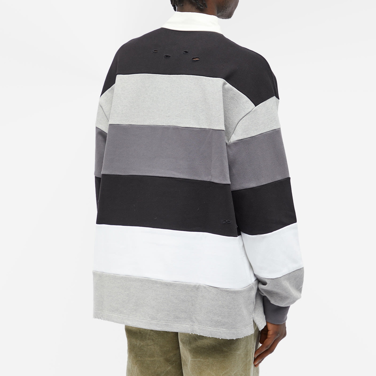 Members of the Rage Men's Distressed Rugby in Black Members of the Rage