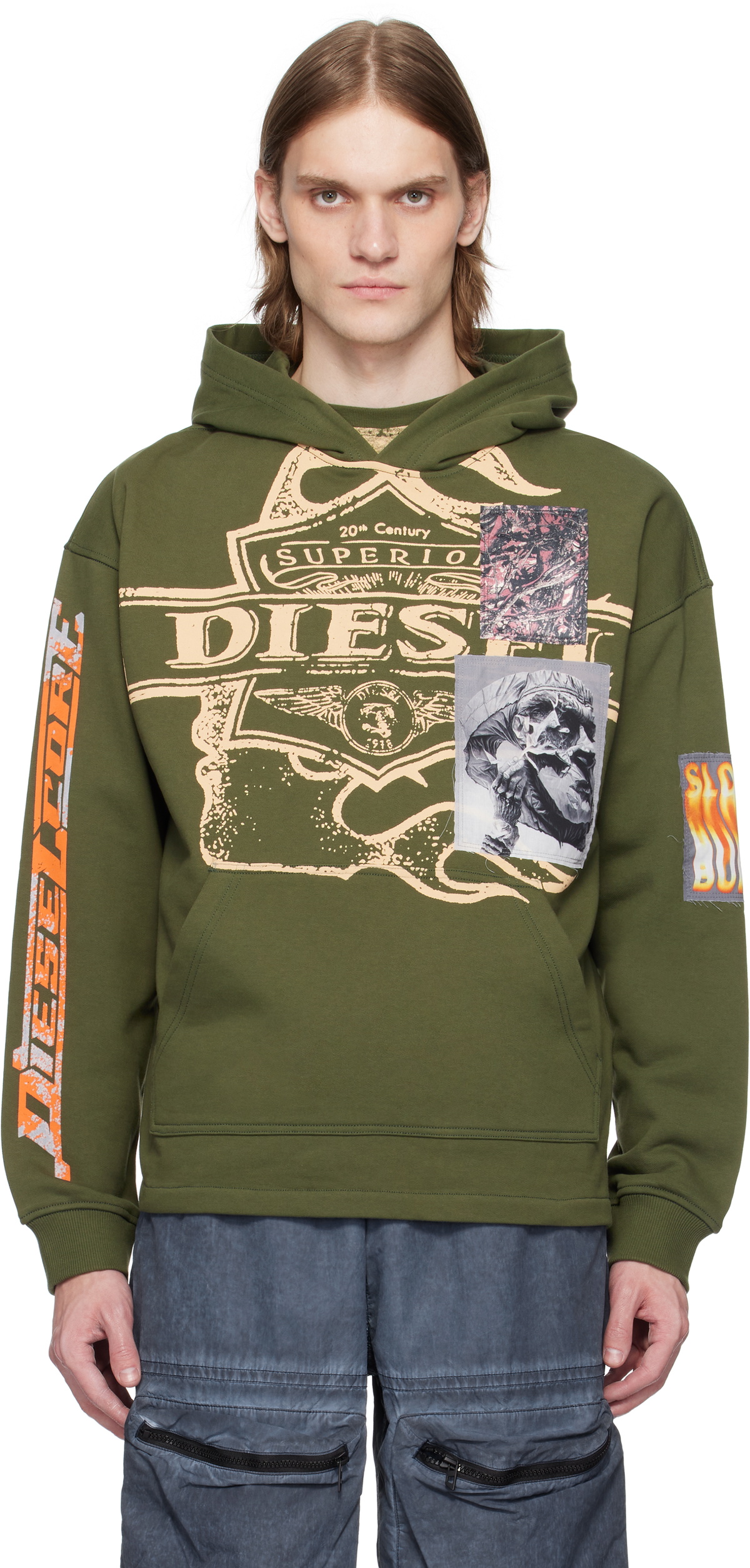 Diesel Green S-Baxt-Hood-R1 Hoodie Diesel