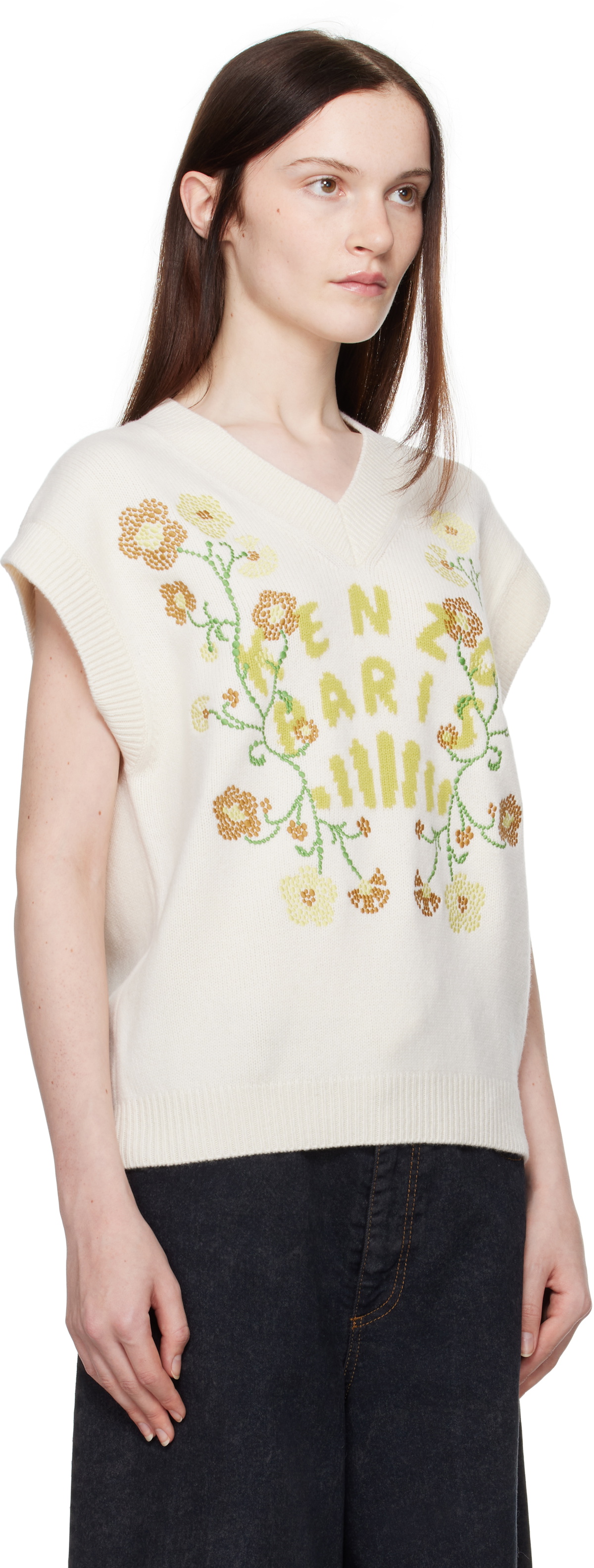 Kenzo Off-White Kenzo Paris Jungle Flower Vest Kenzo