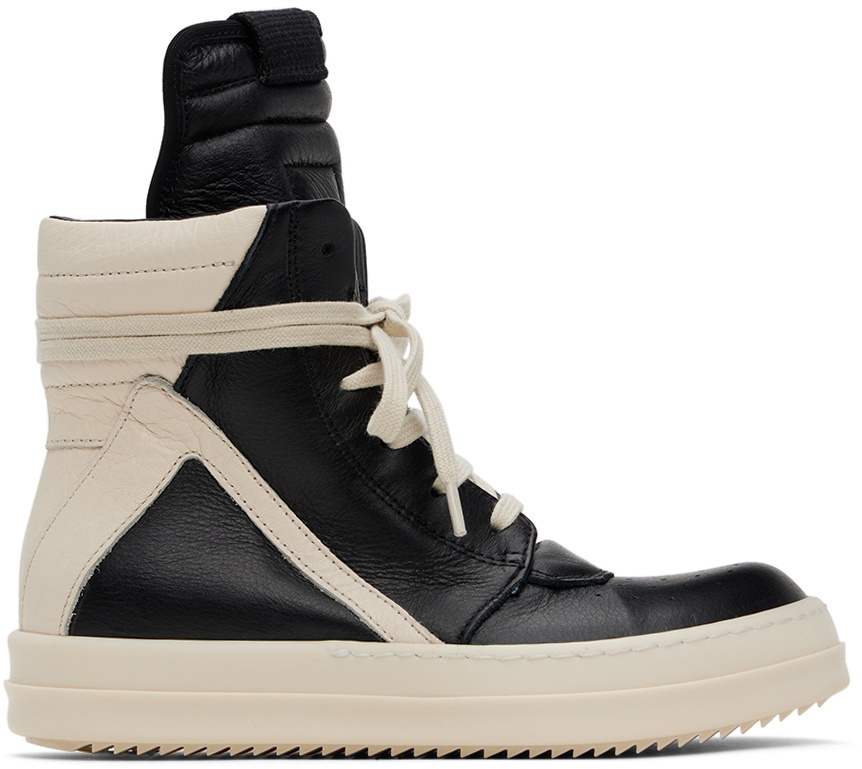 Rick Owens Kids Black Geobaskets Sneakers Rick Owens
