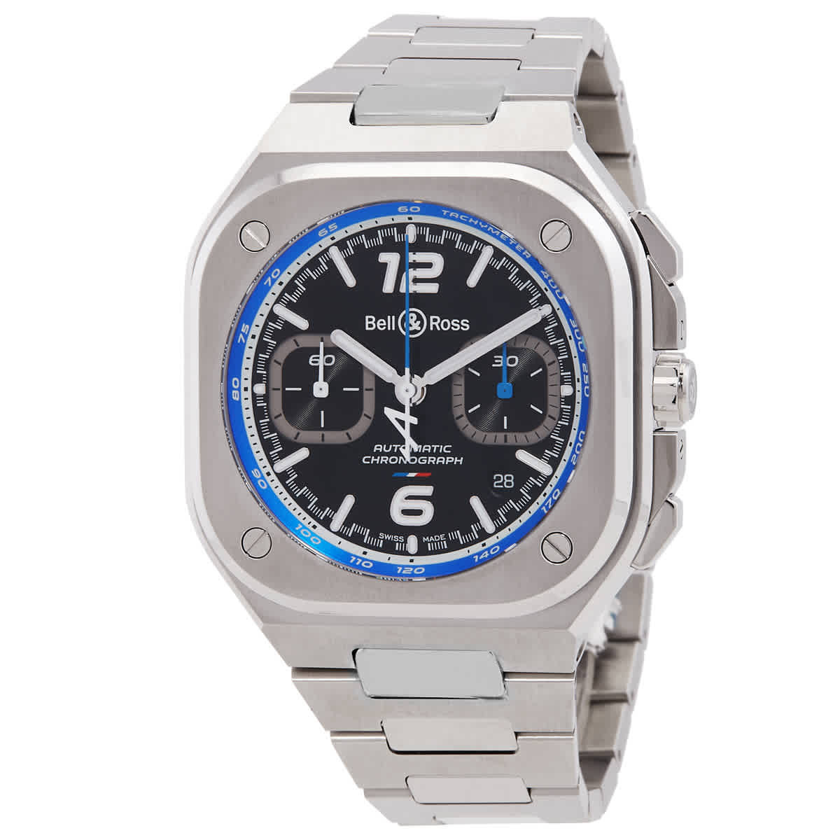 Bell and Ross Urban Chronograph Automatic Black Dial Mens Watch BR05C ...