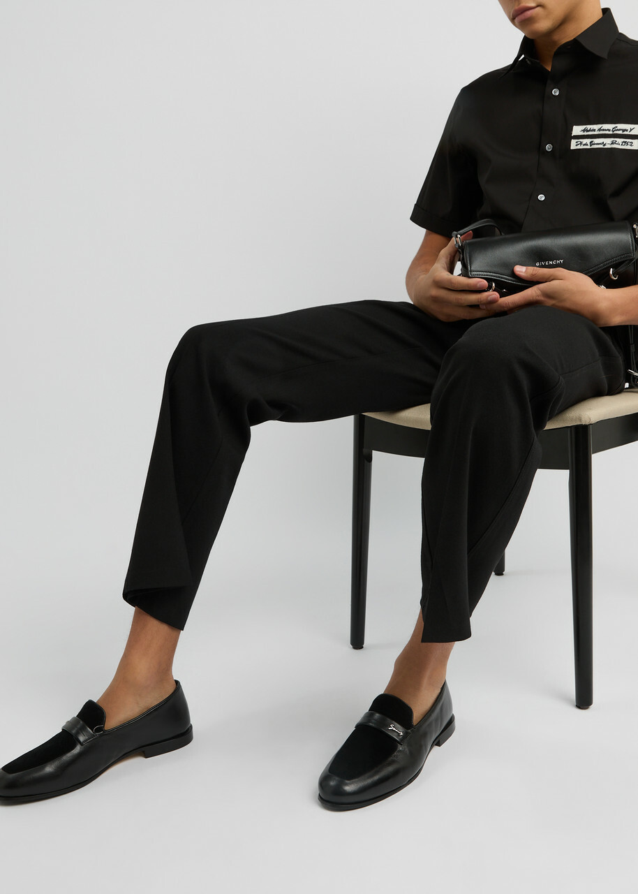 Givenchy Giv Show Leather Loafers Black Givenchy
