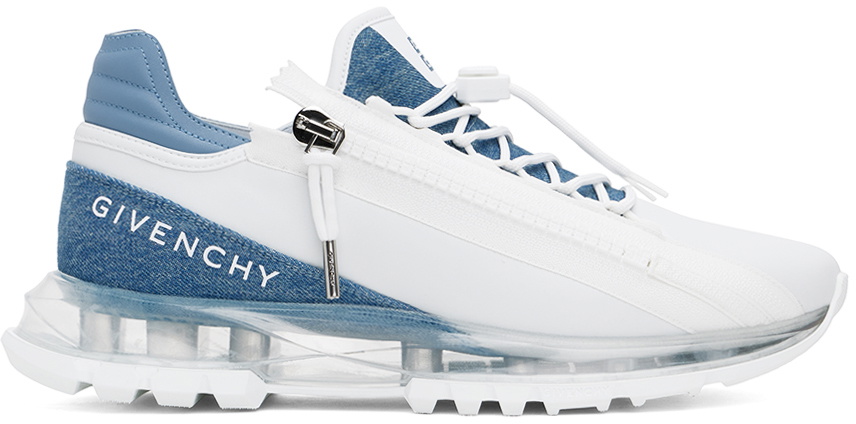 Givenchy White & Blue Spectre Running Sneakers Givenchy