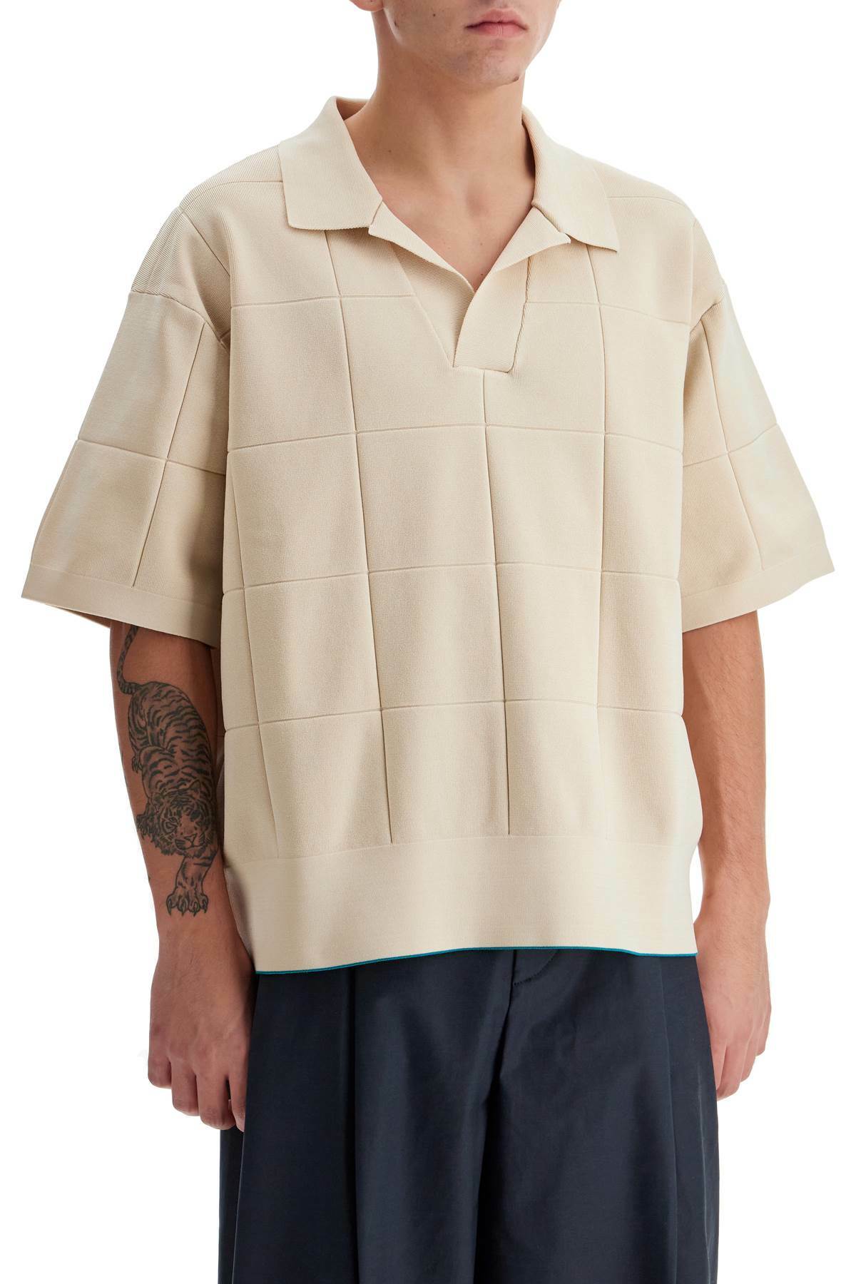 JACQUEMUS boxy polo 'the basin polo Beige Jacquemus