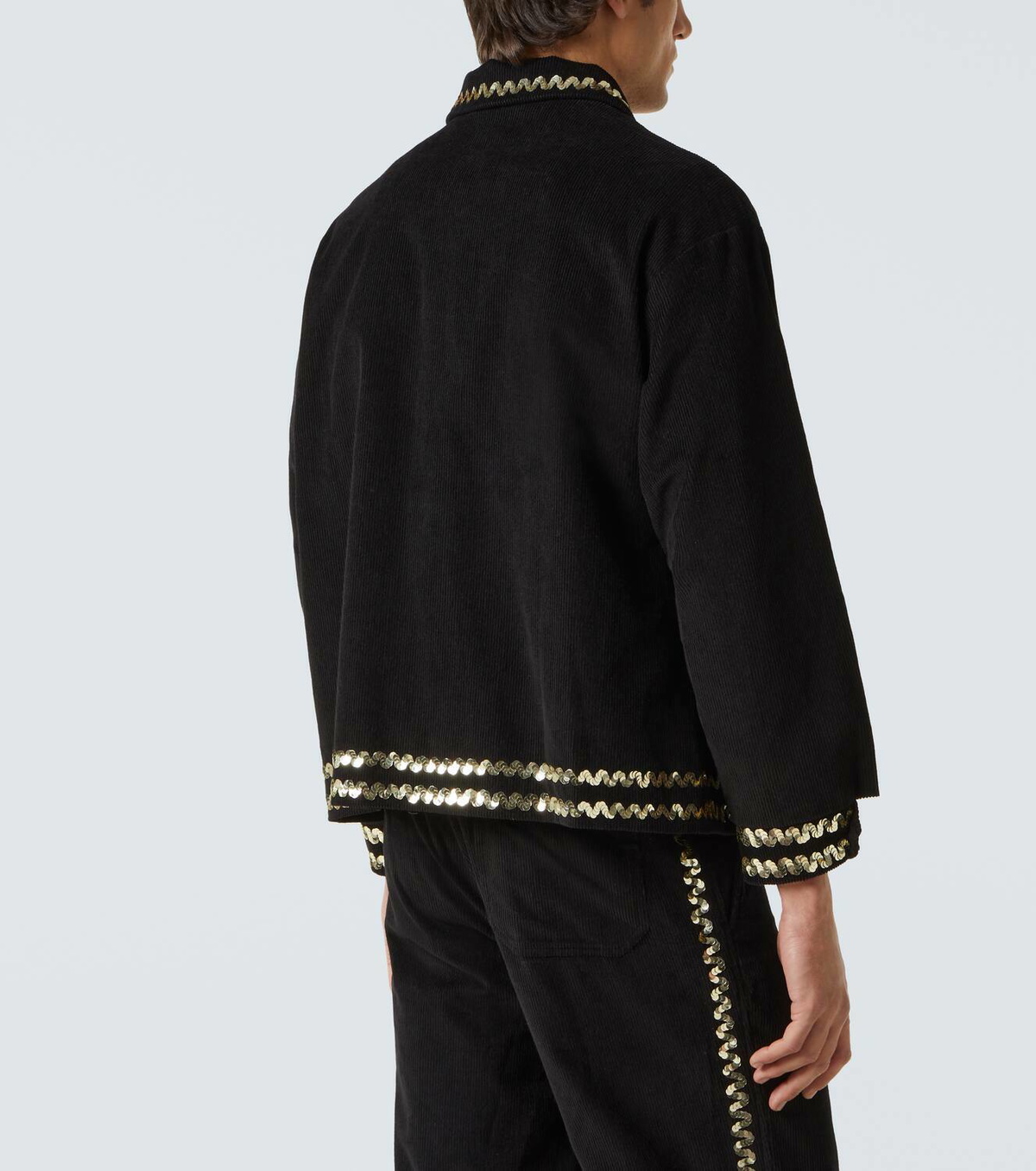 Bode Sequined cotton corduroy jacket Bode