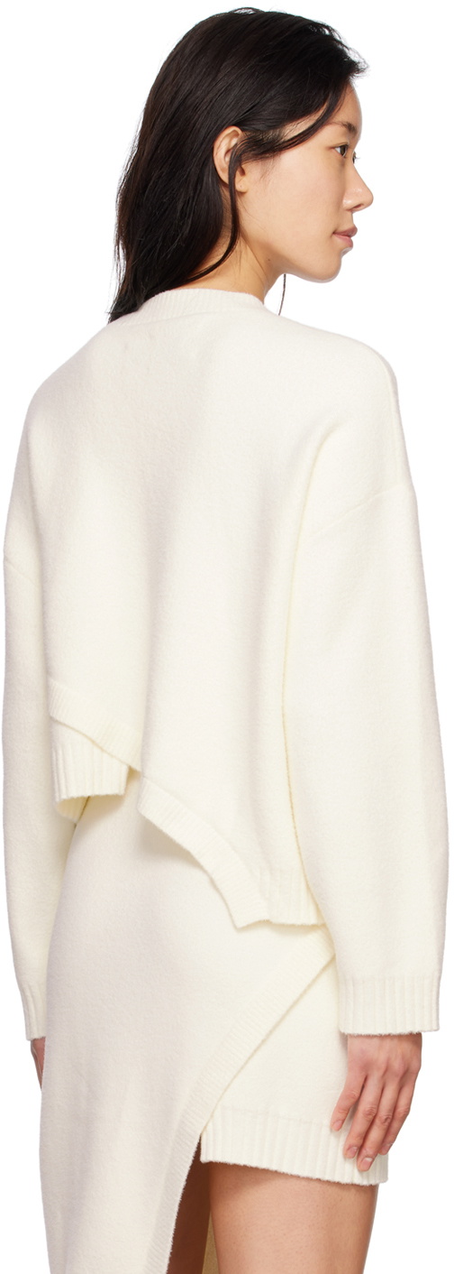 Feng Chen Wang Off-White Deconstructed Sweater Feng Chen Wang