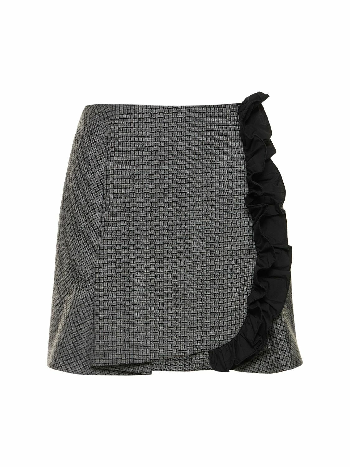 MSGM - Ruffled Wool Mini Skirt MSGM