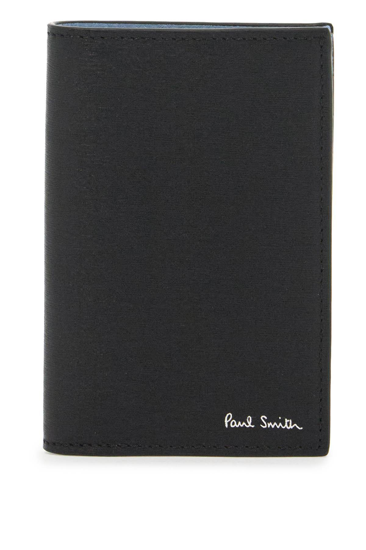 PAUL SMITH leather bi-fold wallet in Black Paul Smith