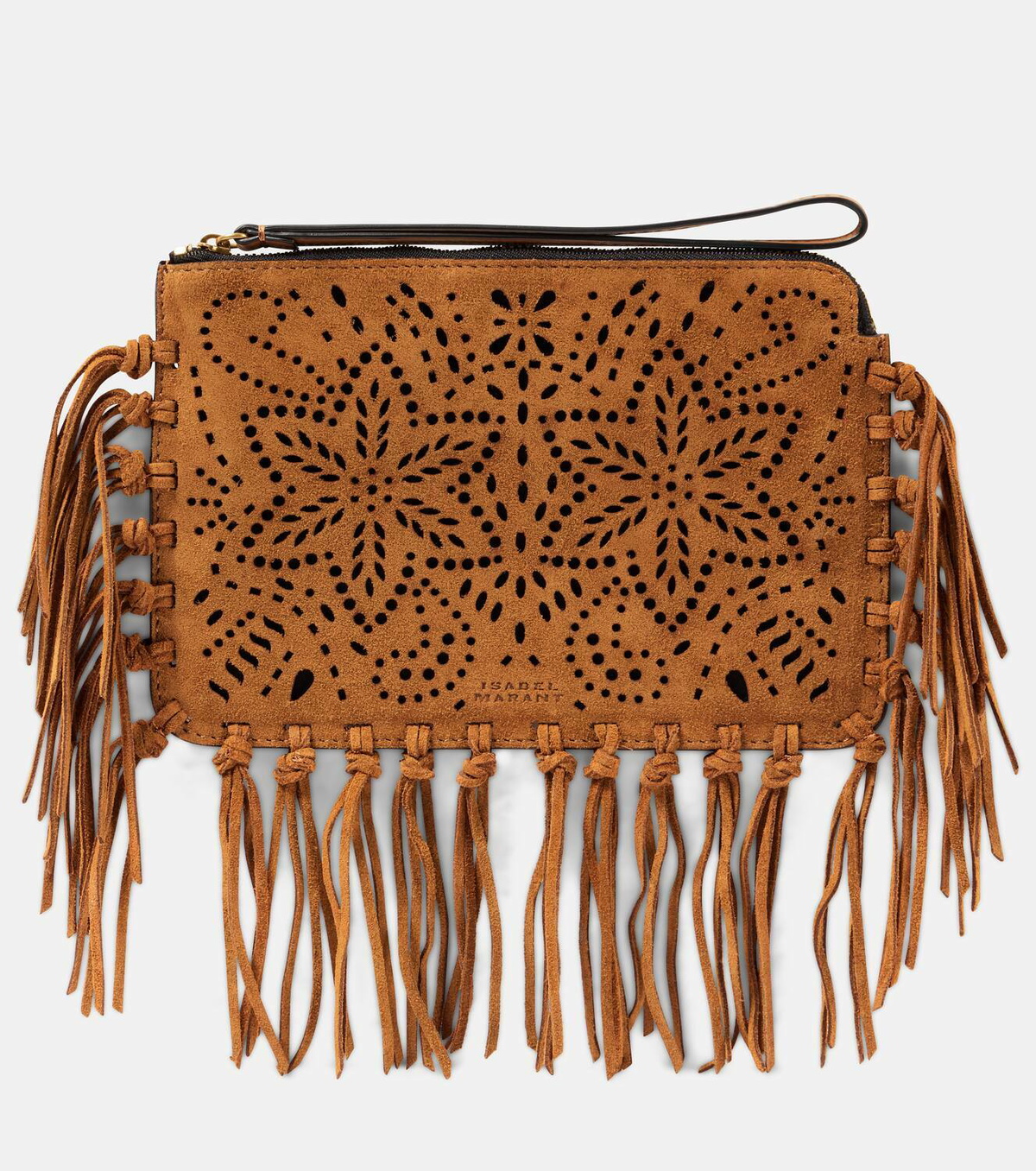 Isabel Marant Fringed suede clutch Isabel Marant
