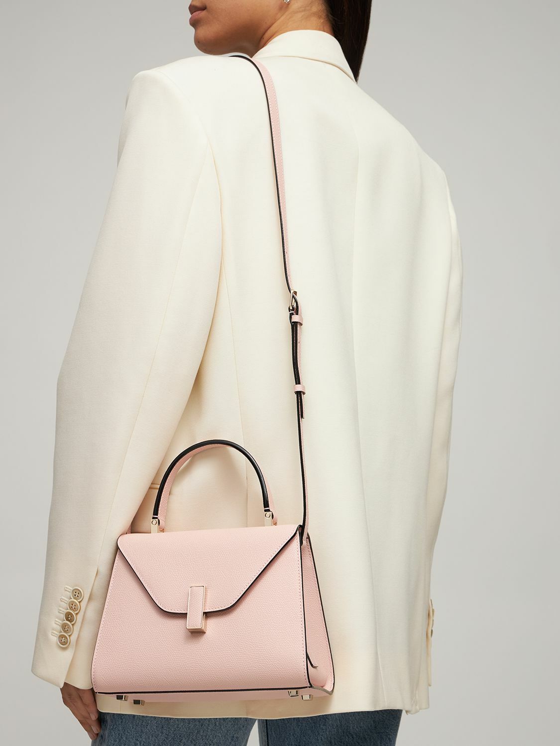 VALEXTRA - Mini Iside Grained Leather Bag Valextra