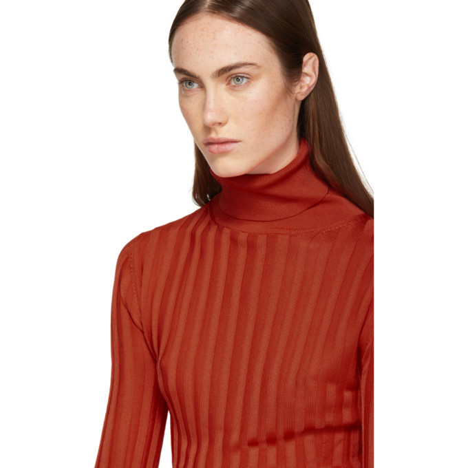 Acne Studios Red Fitted Turtleneck Acne Studios