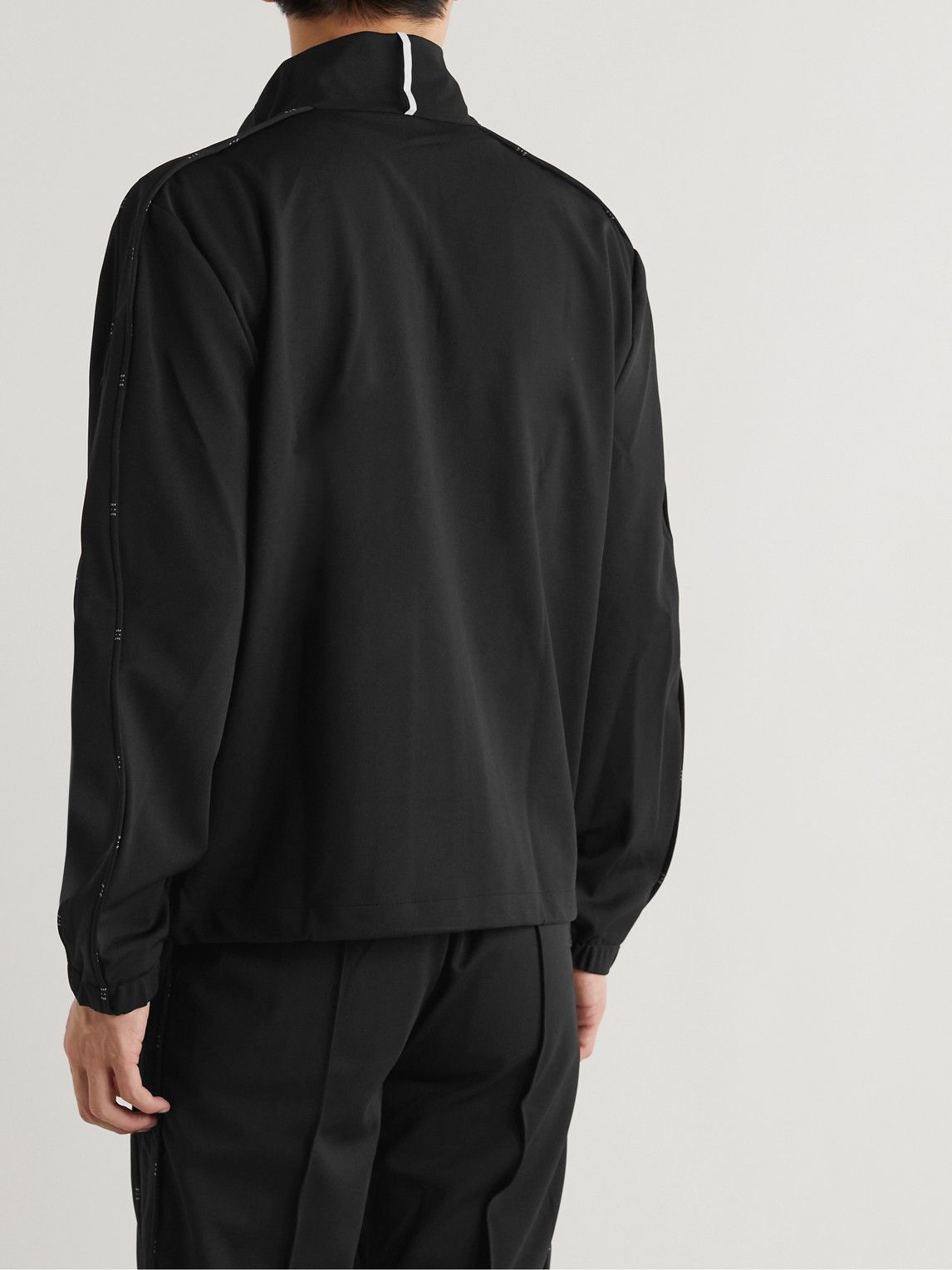 MCQ - Logo-Appliquéd Stretch-Jersey Track Jacket - Black McQ Alexander ...