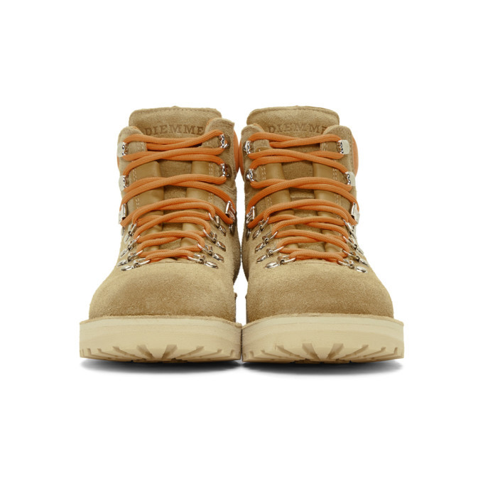 Diemme Beige Suede Roccia Vet Lace-Up Boots Diemme