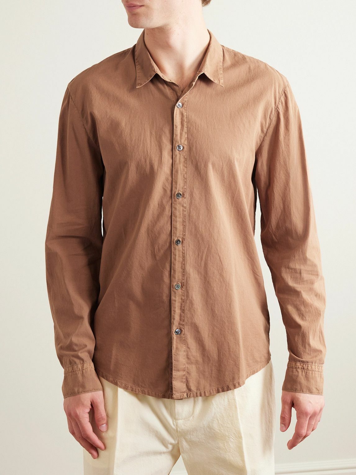 James Perse - Standard Cotton Shirt - Brown James Perse