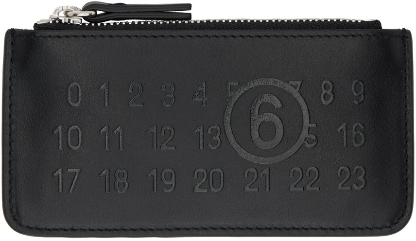 MM6 Maison Margiela Black Numeric Card Holder MM6 Maison Margiela