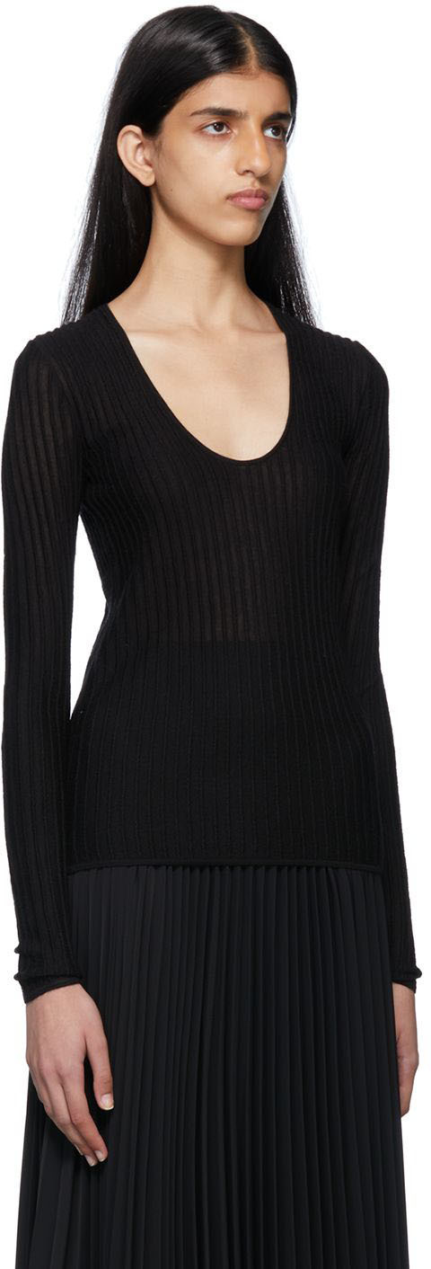 CO Black Cashmere Sweater CO