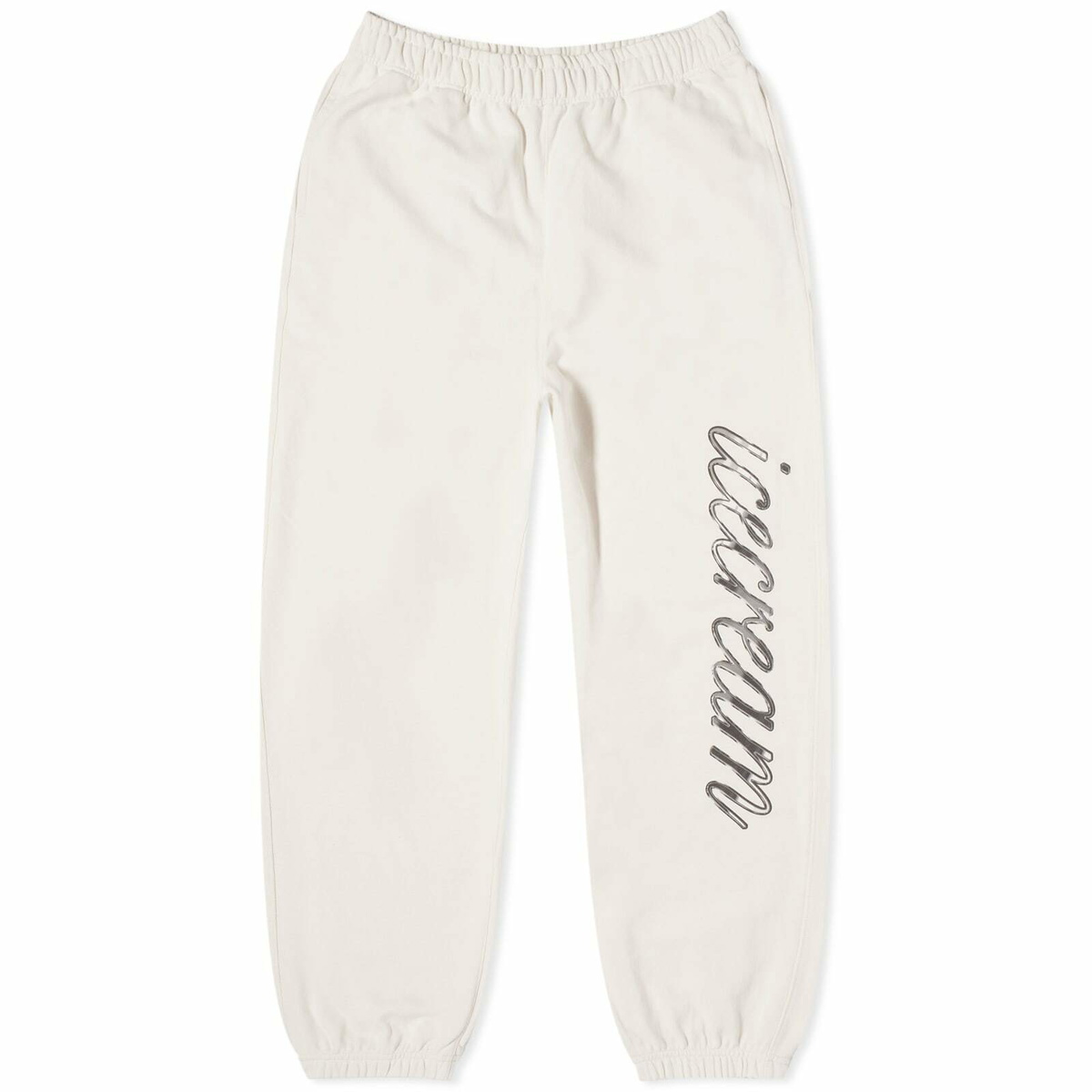 ICECREAM Men's Chrome Script Sweatpants in Off-White ICECREAM