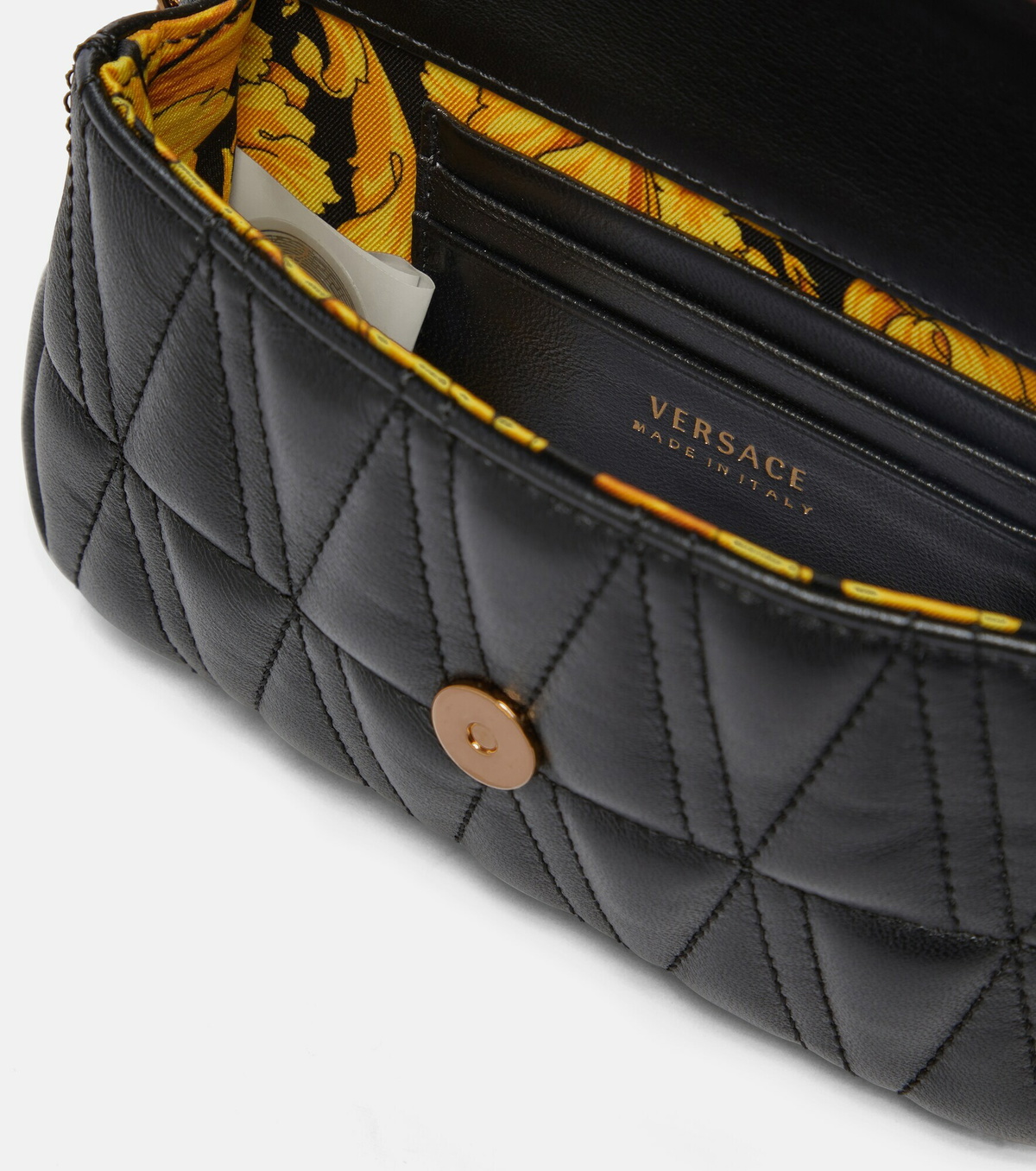 Versace - Virtus Small leather shoulder bag Versace
