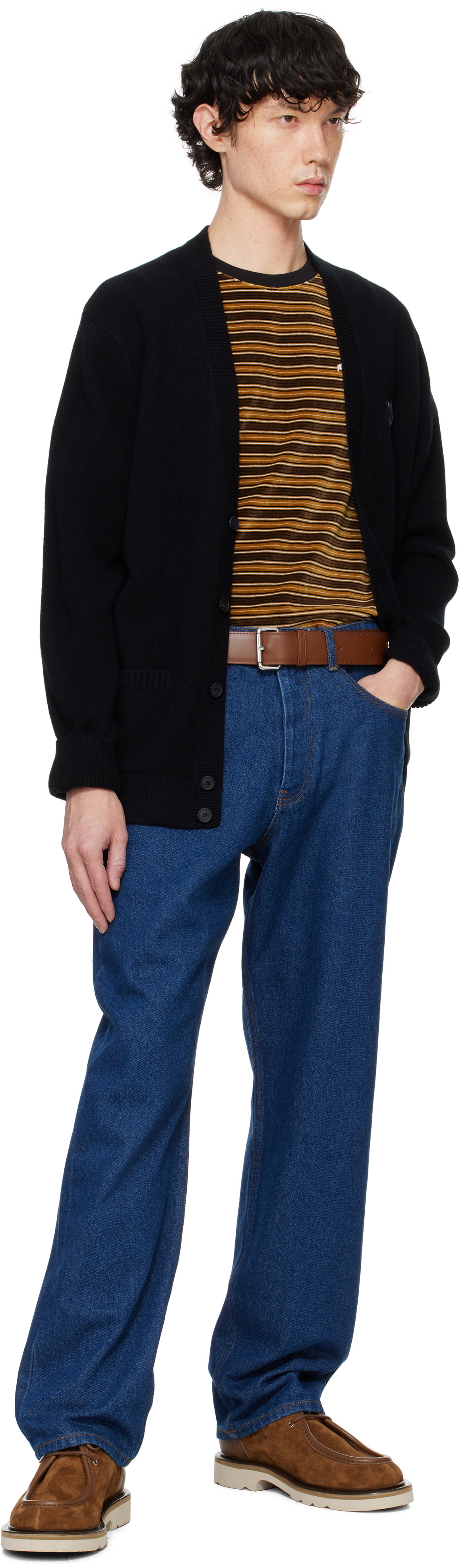 Maison Kitsuné Brown Fox Head Belt Maison Kitsune