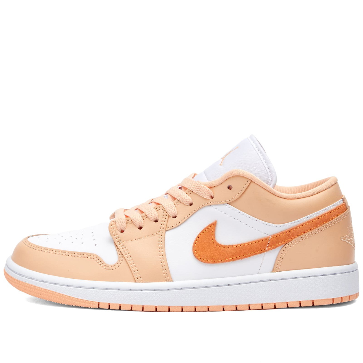 Air Jordan Women's 1 Low W Sneakers in Sunset Haze/Bright Citrus Nike ...