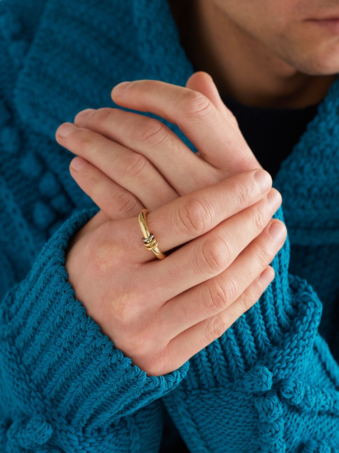 Spinelli Kilcollin - Sirius Max BG Yellow and Blackened Gold Ring ...