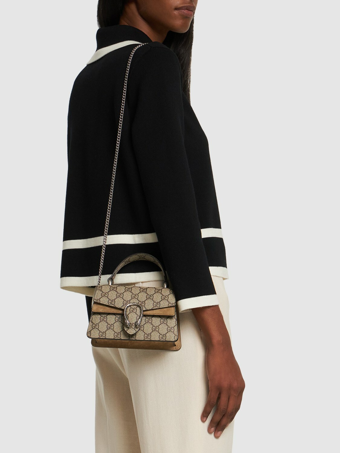 GUCCI - Super Mini Canvas Shoulder Bag Gucci